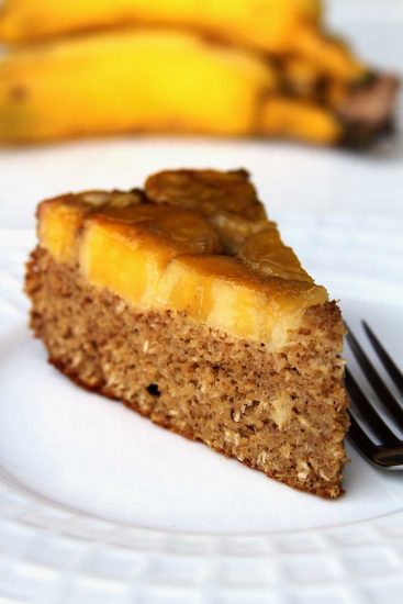 BOLO DE BANANA INVERTIDO COM AÇÚCAR MASCAVO SEM FARINHA - Receitas ...